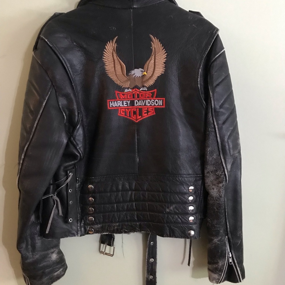 Vintage Harley Division Leather Jacket - Gem